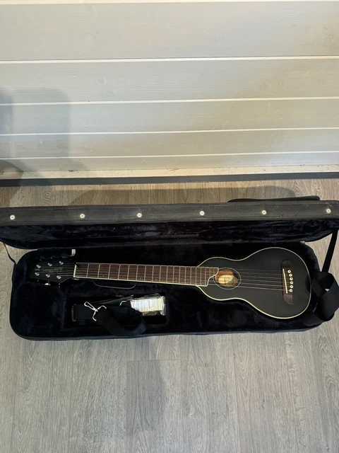 WASHBURN ROVER TRAVEL Acoustic Guitar, Black, In Case £89.95 - PicClick UK