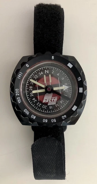 RECTA (SWISS) WRIST Compass With Oversized Nylon ‘Self Closure’ Strap ...
