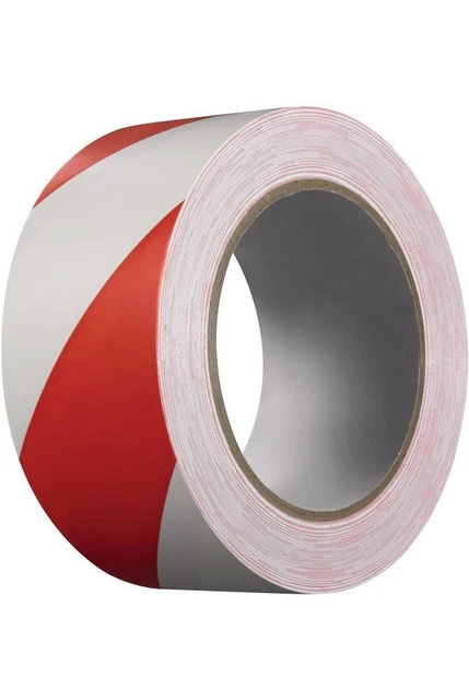 KIP RUBAN DE signalisation Extra 339 PVC rouge/blanc longueur 33 m ...