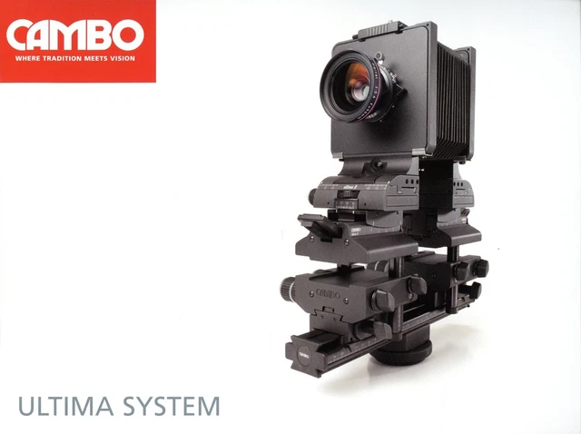 2008 CAMBO ULTIMA System Brochure 7/08GB Camera Catalogus Prospectus ...