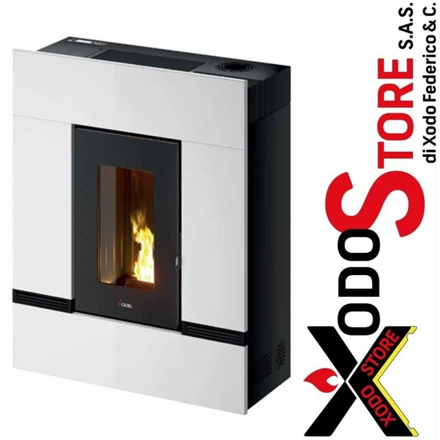 STUFA PELLET CADEL MITHOS 3 PLUS 12 kW BIANCA - PRONTA CONSEGNA mail ...