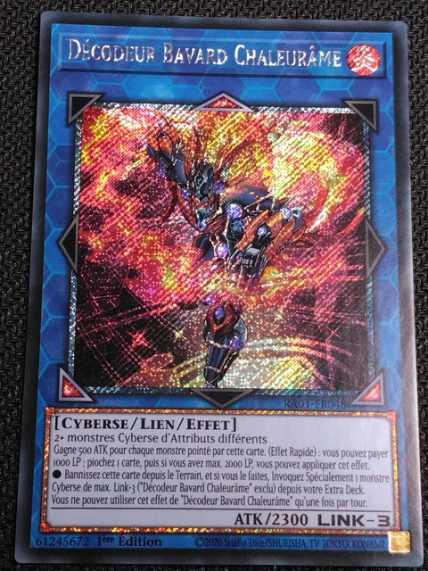 YU-GI-OH! DÉCODEUR BAVARD Chaleurâme - RA01-FR048 - Platinum Secrète ... YU-GI-OH! DÉCODEUR BAVARD Chaleurâme - RA01-FR048 - Platinum Secrète ...