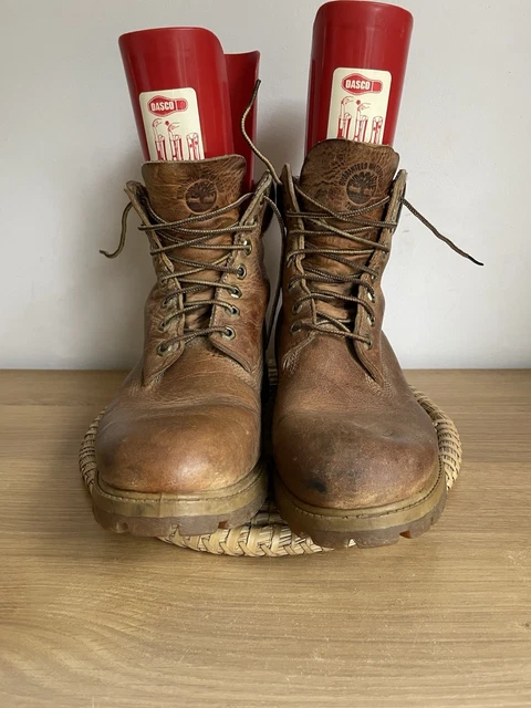 MEN’S ORIGINAL TIMBERLAND Six Inch Waterproof Leather Tan Rugged Boots ...