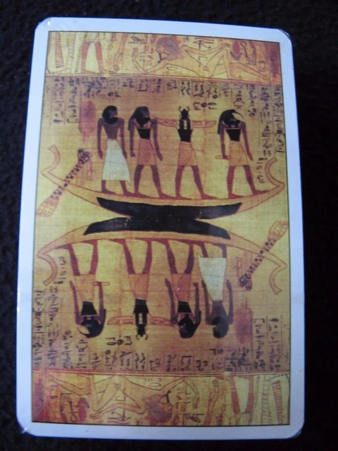 VINTAGE PLAYING CARDS 1990s Pack Deck Grimaud Ancient Egyptian Fresco ...