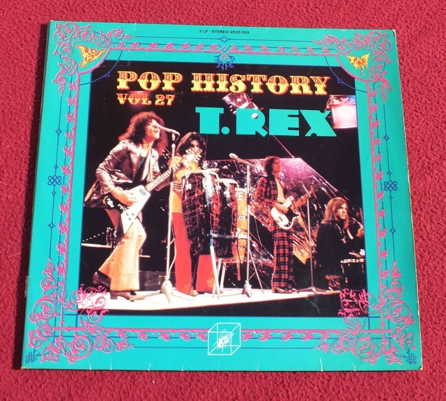 2 VINYL LP* T. Rex ‎– Pop History Vol 27 (1972) *RAR & TOP* Marc Bolan ...