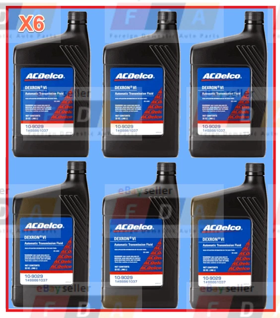 6 QUARTS GMC OEM Automatic Transmission Fluid ATF AcDelco Dextron VI ...
