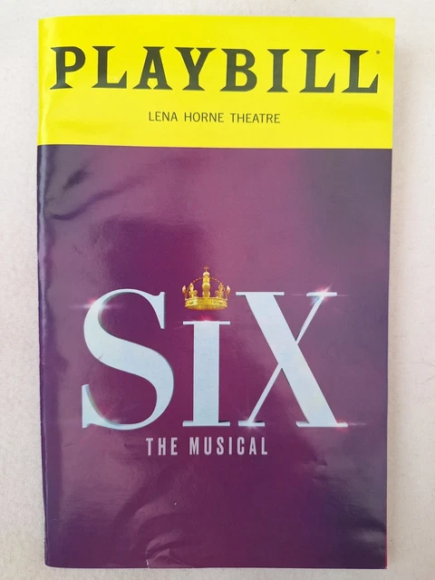 PLAYBILL BROADWAY 2025 Six The Musical £5.43 - PicClick UK
