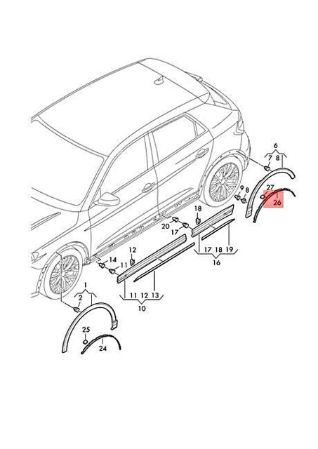 NEU AUDI Q3 F3B F3N-Radabdeckung 83A854989 Original EUR 53,00 - PicClick DE