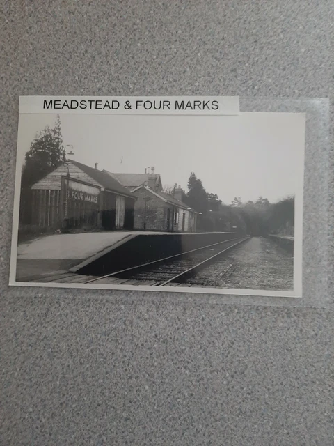 MEDSTEAD & FOUR Marks Railway Station,Hampshire, Photographs x4 £1.99 ...