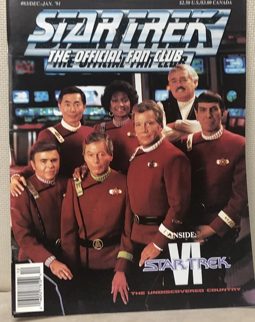 STAR TREK THE Official Fan Club Mag Issue #83 Dec 1991/Jan 1992 w ...