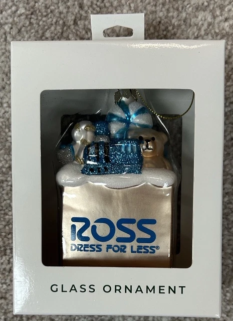 ROSS DRESS FOR Less Exclusive 2025 TEDDY BEAR SHOPPING BAG Glass ...