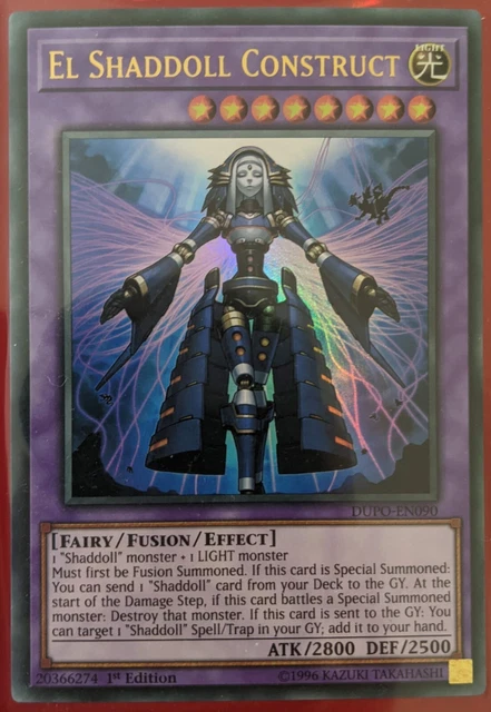 YUGIOH EL SHADDOLL Construct Ultra Rare 1st Edition DUPO-EN090 EUR 2,56 ...