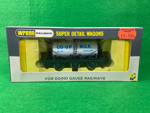 WRENN MODEL RAILWAYS Oo Gauge Co-Op Milk Newcastle Six-Wheeled Tank ...