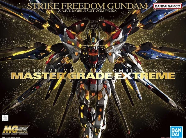 GUNDAM ZGMF-X20A STRIKE Freedom Master Grade Extreme Mgex 1/100 Model ...