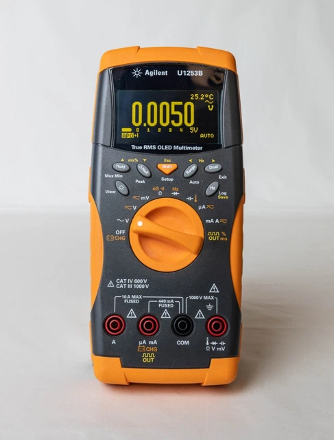 AGILENT (KEYSIGHT) U1253B 4 1/2 Digit OLED Handheld True-RMS Digital ...