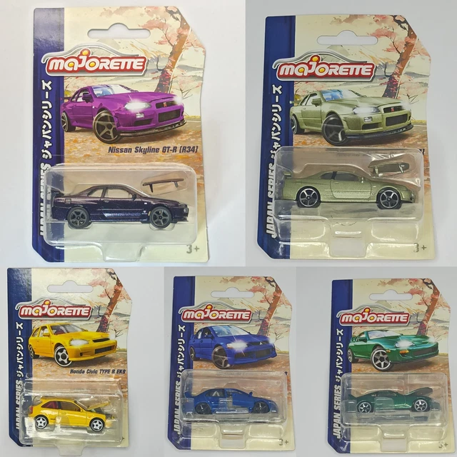 RARE CHASE NISSAN GT-R R34 GTR Majorette Japan Honda Type R EK9 EVO ...