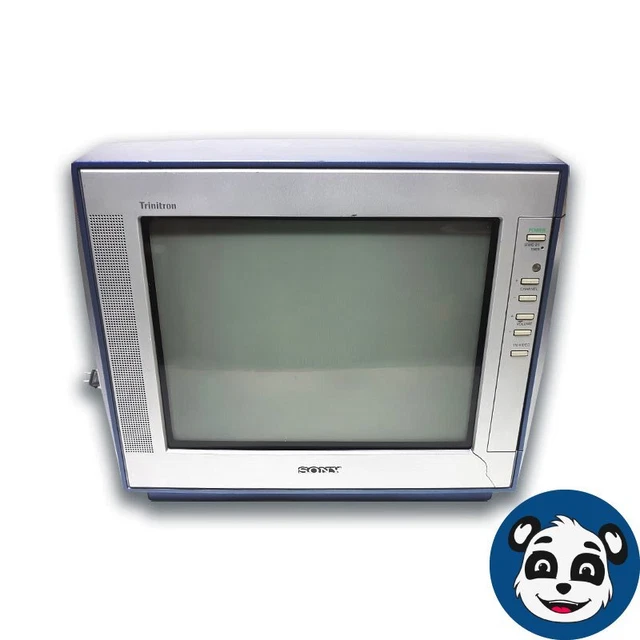 SONY TRINITRON KV-13FM14 13" Flat Tube CRT TV Retro Gaming Television ...
