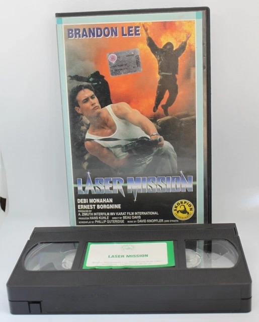 VHS VIDEOTAPE SKORPION Laser Mission Brandon Lee A/08 Senza Logo Sul ...
