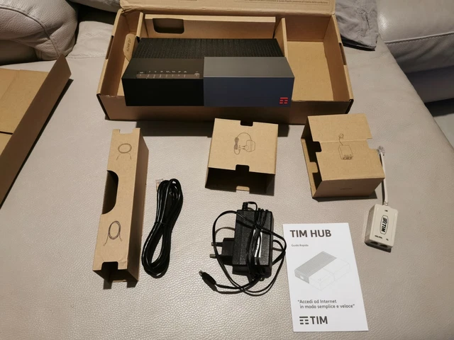 MODEM ROUTER TIM Hub Adsl Adsl2+ Vdsl Evdsl Fibra Wifi 1000 Mega ...