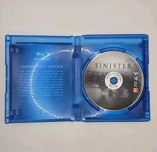 SINISTER (BLU-RAY, 2012) Ethan Hawke Horror Movie - Region Free + Free ...
