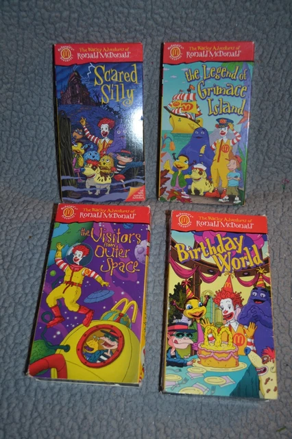 THE WACKY ADVENTURES Of Ronald McDonald VHS Tape Lot Volume 1 2 3 4 ...