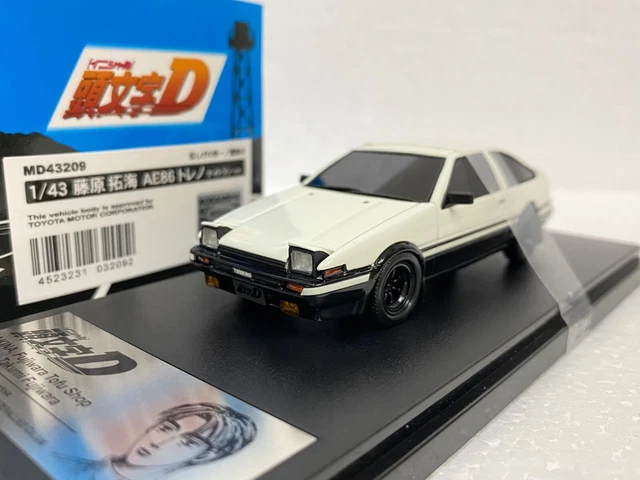 PO 1:43 MODELER'S MD43209 INITIAL D SPRINTER TRUENO AE86 NIGHT VERSION ...