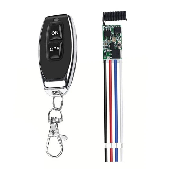 433MHZ DC 3.6V-24V 1CH Relay Wireless Remote Control Switch LED Lamp ...