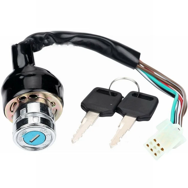 6 WIRE IGNITION Key Barrel Switch 150cc 200cc 250cc Quad Dirt Bike ATV ...
