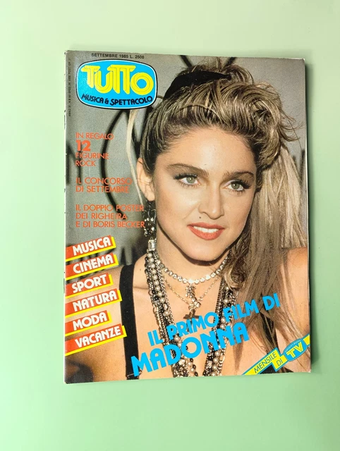ALL THE MUSICA Settembre 9-1985 Madonna-Fumetto Berte-Boy George-Krisma ...