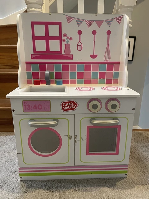 CHAD VALLEY 2 in 1 Wooden Dollhouse and Kitchen £11.11 - PicClick UK