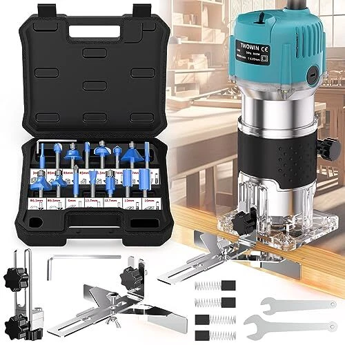 COMPACT ROUTER TOOL 110v 800w Hand Palm Wood Router Laminate Trimmer ...