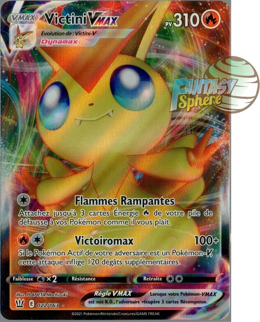 POKEMON 22/163 VICTINI VMAX Full Art EB05 Epee et Bouclier 5 Style de ...