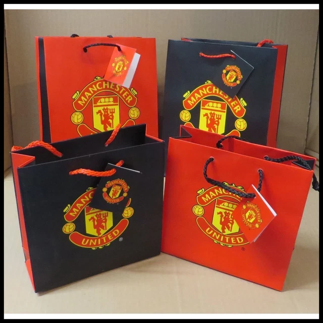 MANCHESTER UNITED OFFICIAL Gift Bags Football Birthday Brand New £9.95 ...