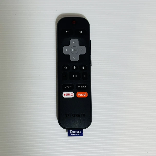 TELSTRA TV ROKU Remote Control RC245 for Telstra TV, VGC, Free Tracked ...