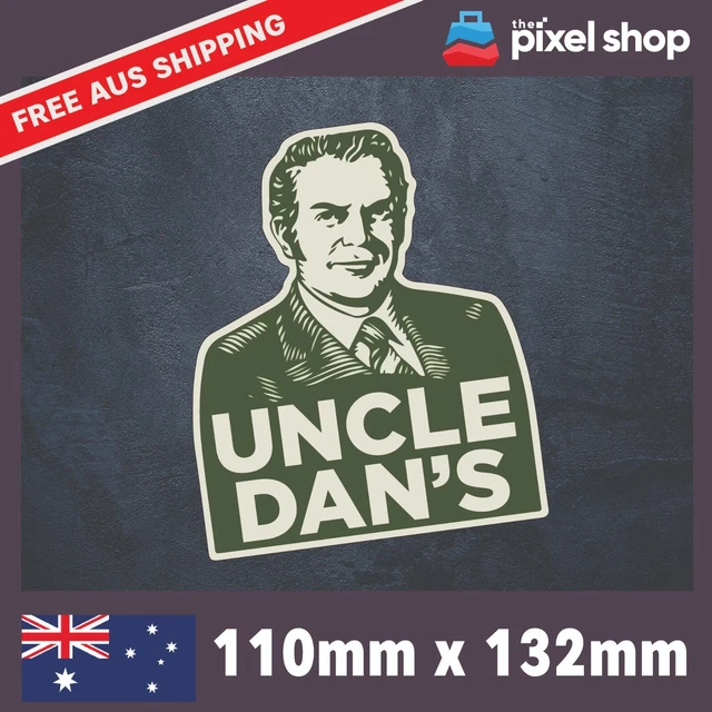 UNCLE DAN'S STICKER Dan Murphy Meme ute toad 4x4 window bumper funny ...