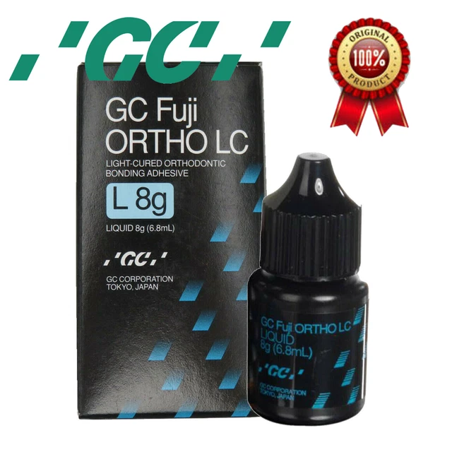 100% GC FUJI ORTHO LC light-cure bonding Glass Ionomer Cement liquid 8g ...