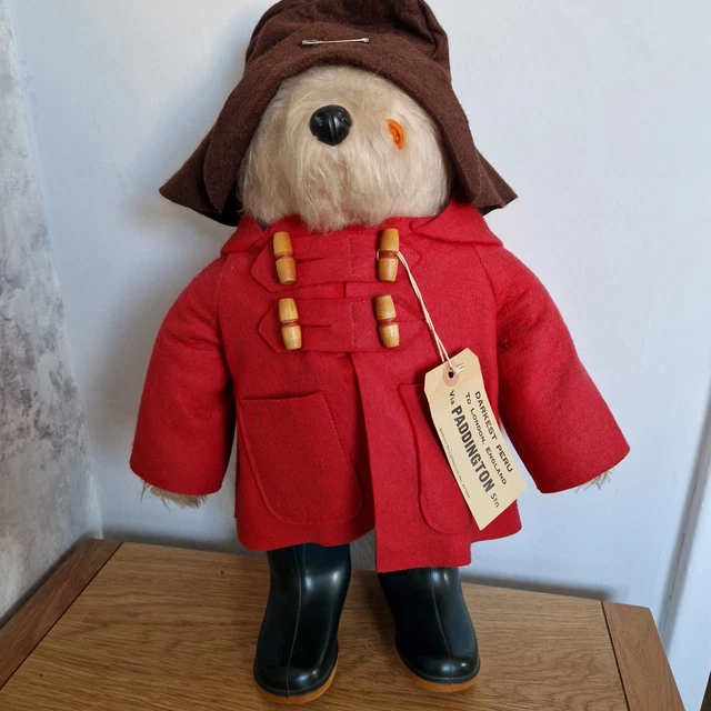 PADDINGTON BEAR 1972 Gabrielle Designs Original Red Coat Dunlop Boots Hat 957892 £210.00 ...
