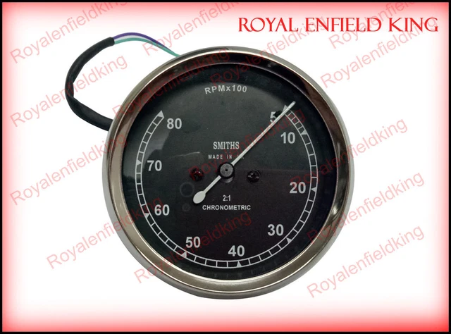 SMITH REPLICA TACHOMETER Tacho Meter RPM x 100 For BSA, Vincent, Ariel ...