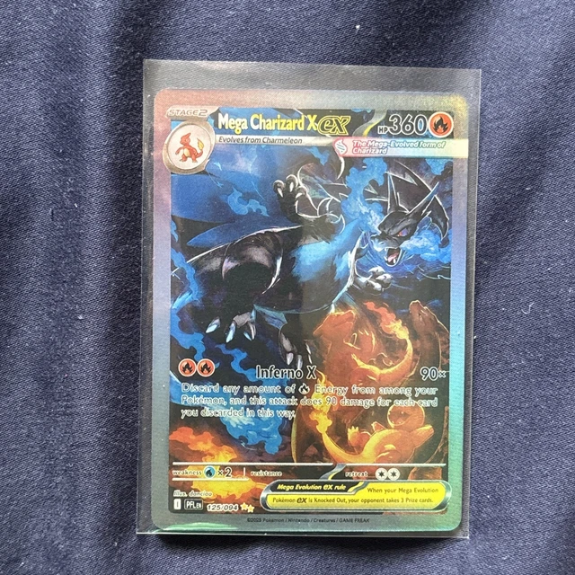 POKÉMON TCG PHANTASMAL Flames Mega Charizard X ex 125/094 SIR NM £458. ...