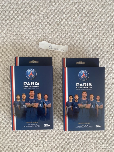 TOPPS PSG PARIS SAINT-GERMAIN TEAM SET 2022 SEALED BOX - IN HAND Messi ...