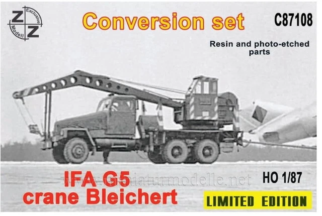 UMBAUSATZ, FÜR IFA G5, Bleichert Kran, , ZZ 87108, Bausatz 1/87, H0 ...