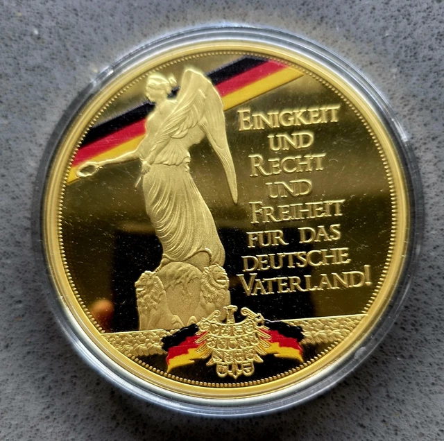HOCHWERTIGE GIGANT-MEDAILLE &EINIGKEIT Und Recht Und Freiheit" EUR 48 ...