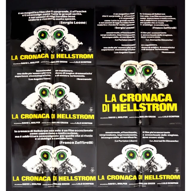 FOTOBUSTE LA CRONACA DI HELLSTROM Walon Green Ed Spiegel Lawrence ...