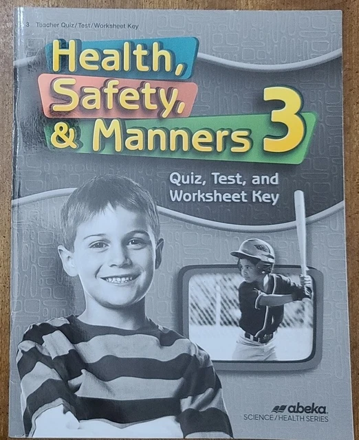CLÉ DE QUIZ/TEST/FEUILLE de travail Abeka Health Safety & Manners 3 EUR ...