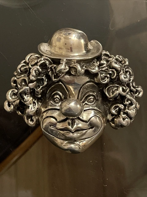 RARE SILVER HALLMARKED clown £45.00 - PicClick UK