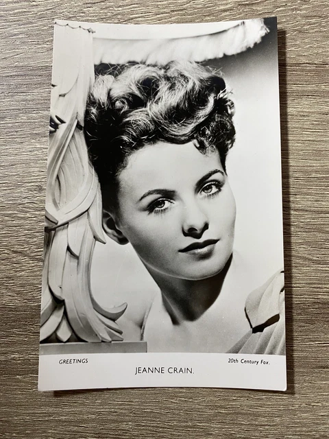 VINTAGE FPF LTD Film Stars 1960 Greetings Jeanne Crain Card Postcard ...