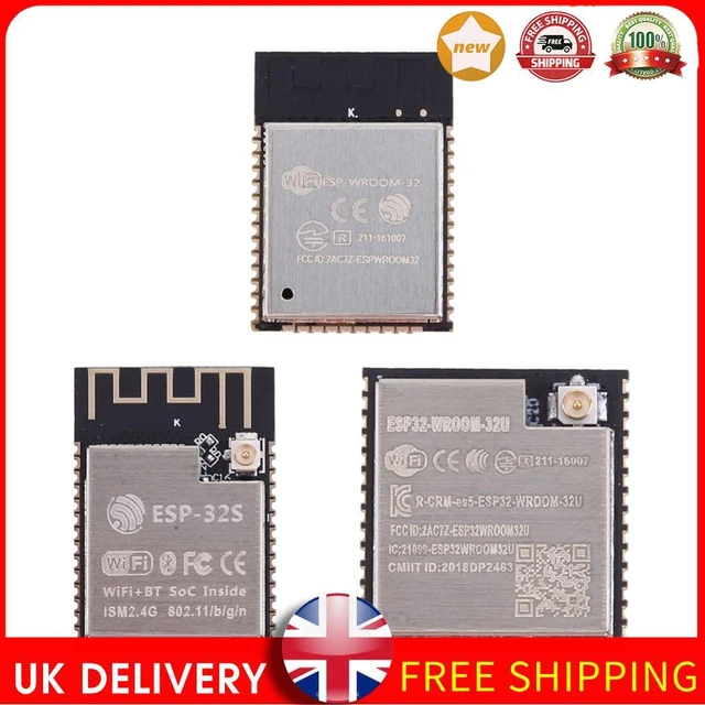ESP-WROOM-32 ESP32/ESP32S/ESP32U MODULE Smart Electronics Hall Sensor Module £6.59 - PicClick UK