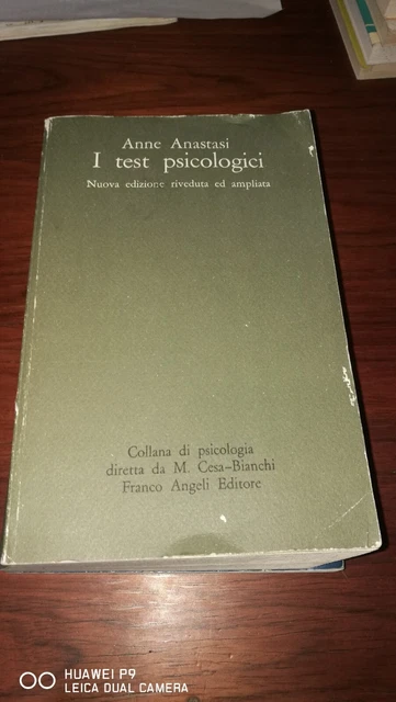 ANNE ANASTASI - I Test Psicologici - Franco Angeli, 1973 - 480 EUR 12 ...