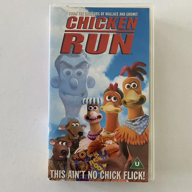 CHICKEN RUN - Aardman Animations VHS PAL Video Tape Kids Family Movie ...