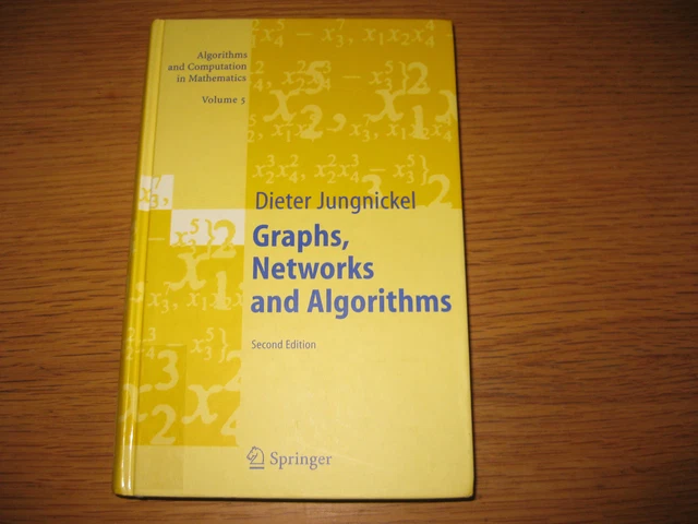 GRAPHS, NETWORKS AND Algorithms von Dieter Jungnickel second edition (2004) EUR 20,00 - PicClick DE